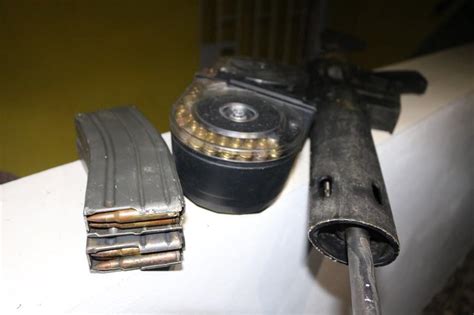 Modified M16 Rifle With 3 Jamaica Constabulary Force