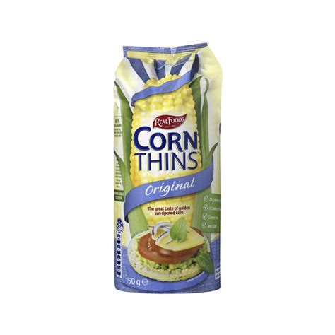 Buy Real Foods Original Corn Thins 150g Coles