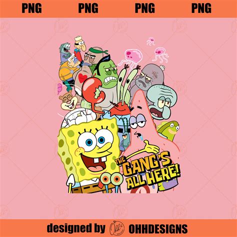 Spongebob Squarepants The Gangs All Here Png Download Inspire Uplift