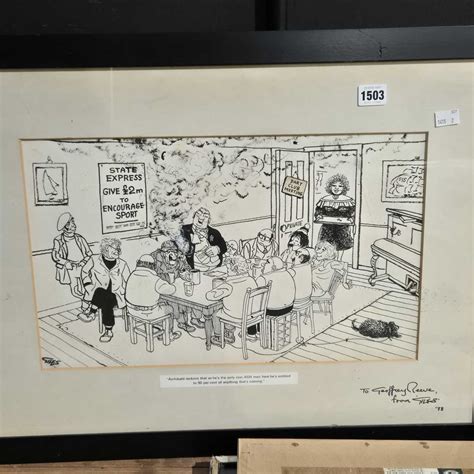 Lot 1503 Cartoons 2 X Stanley Franklin Signed And