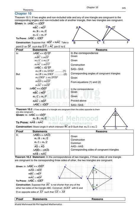 Solution All Theorems Of Class Nine 9 Class 9th Theorms 10 1 To 16 1 All Class 9th Theorms