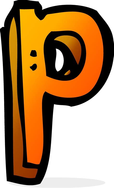 Doodle Cartoon Letter P 12912575 Vector Art At Vecteezy