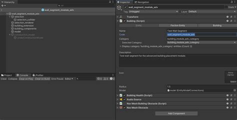 advanced building placement module unity rts engine documentation