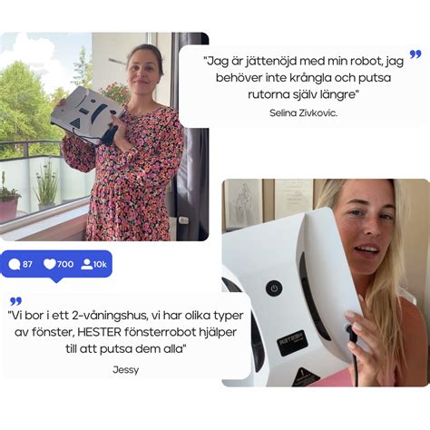 Fönsterputsrobot Hester M2 Pro Hester Fönsterputsrobot