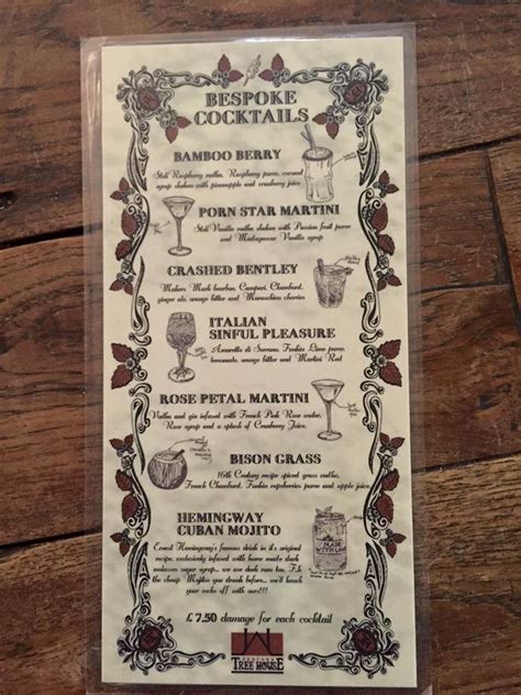 The Treehouse New Menus Released Today Come And Sample