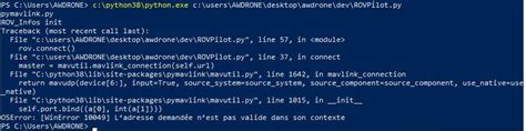 connecting bluerov2 with python and pymavlink blue robotics software
