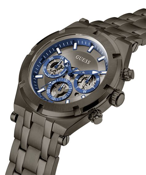 Guess Mens Gunmetal Multi Function Watch Gw0260g3 Guess Watches Us