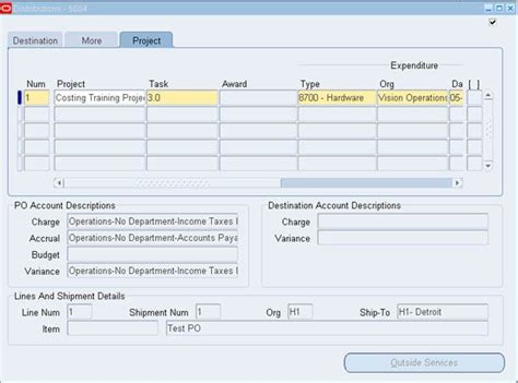 Oracle Applications Oracle Project Accounting Intigration With Purchase Orders And Payable Modules