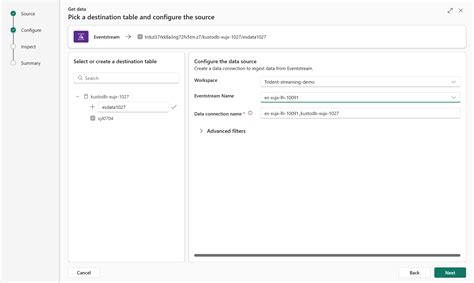 Get Data From Eventstream In Multiple Fabric Items Microsoft Fabric