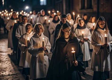 Sacred All Saints Day Scene And Tradition Premium Ai Generated Image