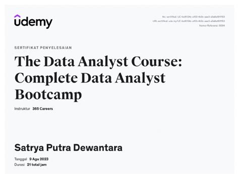 Sertifikat Udemy Pdf