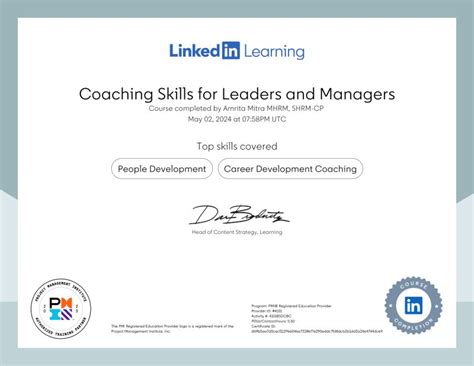 Amrita Mitra Mhrm Shrm Cp On Linkedin Certificate Of Completion