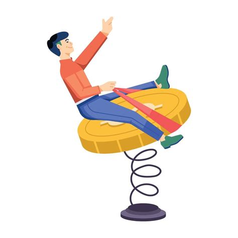 A Flat Style Illustration Depicting Market Instability 48078673 Vector