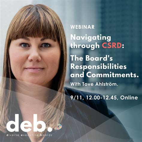 Csrd Boardwork Styrelsearbete Deb