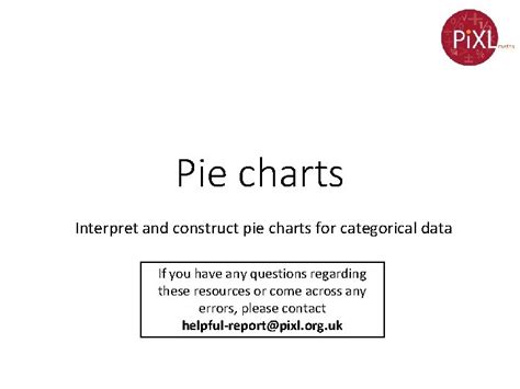 Pie Charts Interpret And Construct Pie Charts For