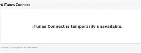 ITunes Connect Taken Offline Bug Causes Wrong Logins