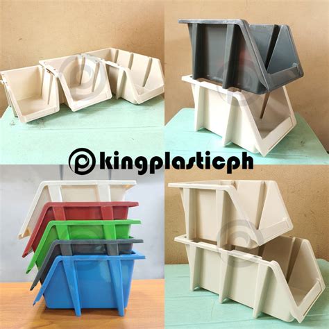 1pc Stackable Bin Boxes Storage Organizer For Supplies Tools