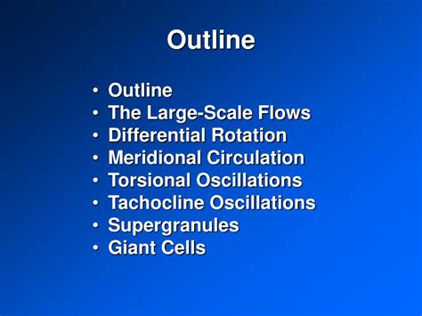 Ppt How Large Scale Flows In The Solar Convection Zone May Influence Solar Activity Powerpoint