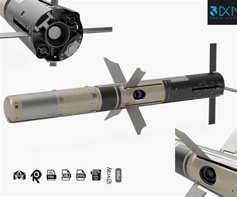 Artstation Bgm 71f Tow Missile 3d Model Resources