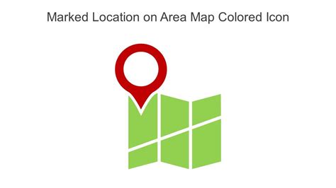 Marked Location On Area Map Colored Icon In Powerpoint Pptx Png And