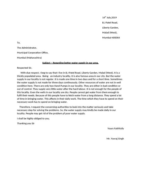 Letter Assignment Pdf