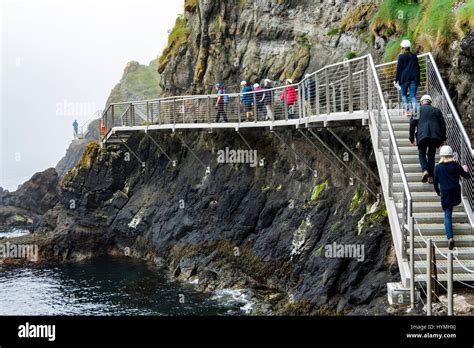 The Gobbins Cliff Path Near Islandmagee County Antrim Northern