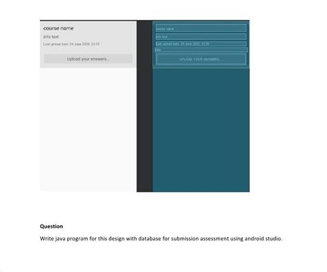 Solved Question Write Java Program For This Design With