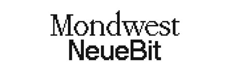 Neuebit And Mondwest A Modern Brutalist Bitmap Font Pack Free To Try Pangram Pangram Foundry