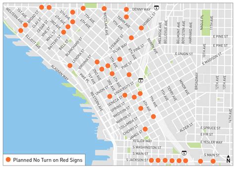 ‘no Turn On Red Is Now The Default For New Or Upgraded Seattle Traffic