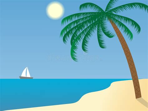 Seascape Pencil Drawing Stock Vector Illustration Of Seascape 19977014