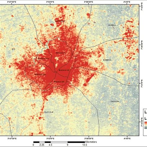 land surface temperature map 2019 download scientific diagram