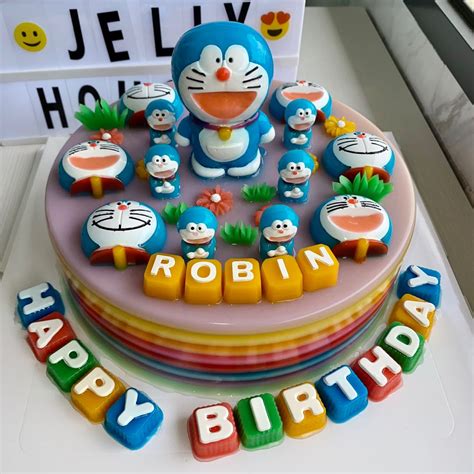 Doraemon Jelly Agar Agar Cake Food And Drinks Homemade Bakes On Carousell
