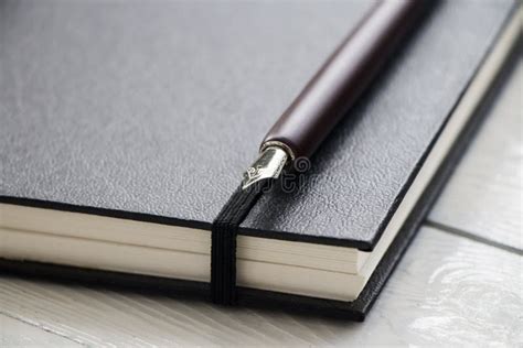 Book And Nib Pen Stock Image Image Of Clean Business 113031979