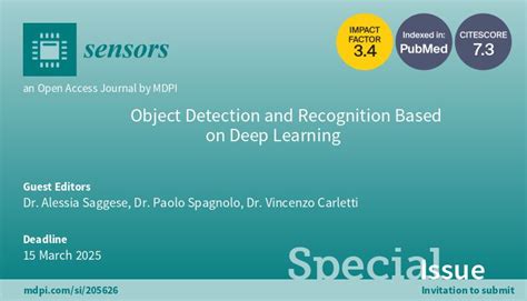 Sensors Mdpi On Linkedin 🌟🌟🌟special Issue Recommendation🌟🌟🌟 Object Detection And Recognition…