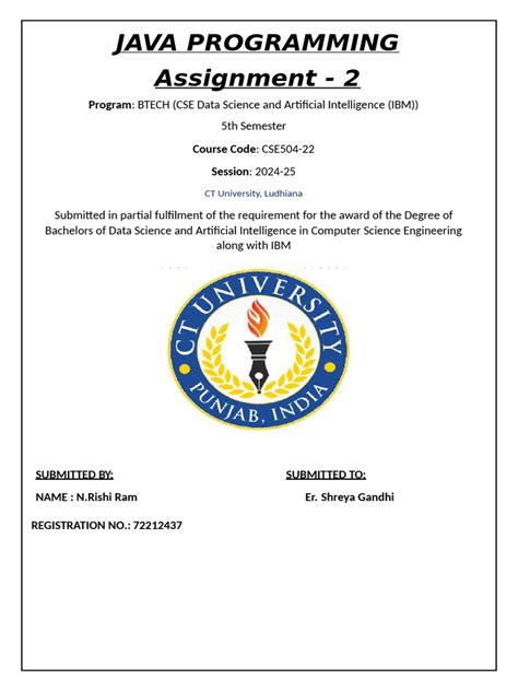 Java Assignment Pdf Method Computer Programming Class Computer