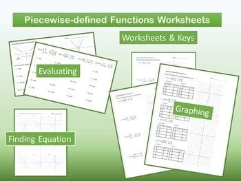 Graphing Piecewise Defined Function Activity Practice Pages Bundle