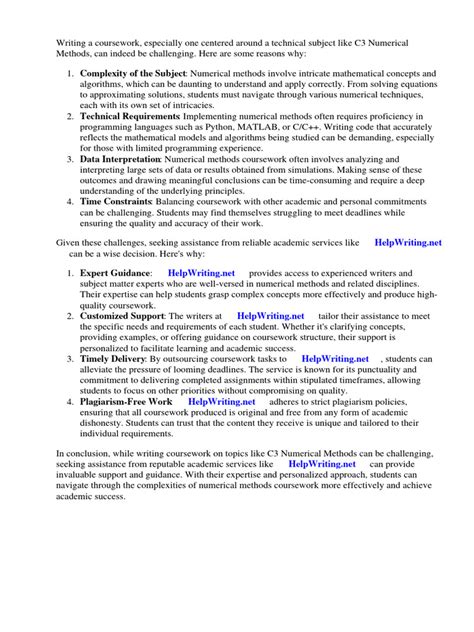 C3 Numerical Methods Coursework Pdf Numerical Analysis Applied