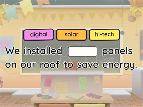 Adjectives Describing Objects Complete The Sentence