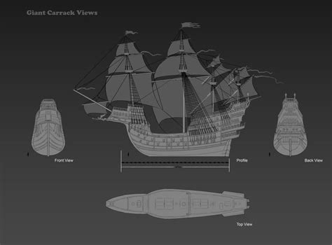 Grande Carrack Caravel Ship Design Galleon Layout Galleon Ship Design