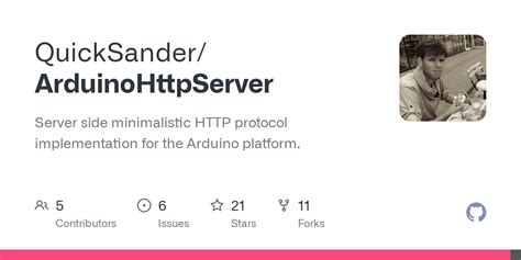 GitHub QuickSander ArduinoHttpServer Server Side Minimalistic Protocol Implementation