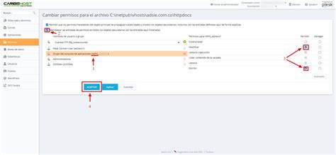 Configurar Permisos Para Wordpress Preguntas Frecuentes FAQ CaribeHost Cloud Service