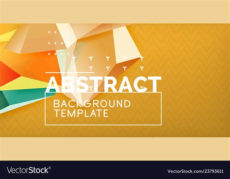 Triangular Low Poly Background Design Royalty Free Vector