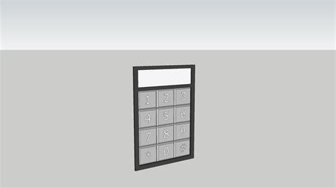 Keypad 3d Warehouse