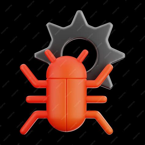 Premium Photo Premium Cyber Debug Setting Icon 3d Rendering On Isolated Background