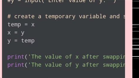 Ge3151 Pspp Unit 2 Swap Two Numbers Youtube