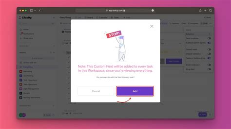 two way sync with clickup adding custom fields for the entire