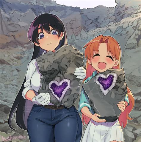 Chamame Arato Nagi Tanigawa Ruri Ruri No Houseki Commentary Request Highres 2girls D