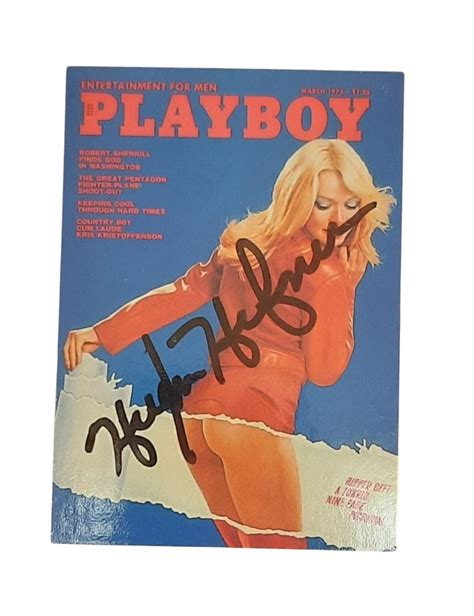 At Auction Hugh Hefner Signed Official Playboy Collectors Card