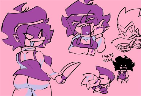 Rule 34 1girls 2boys Ass Focus Darnell Newgrounds Holding Knife
