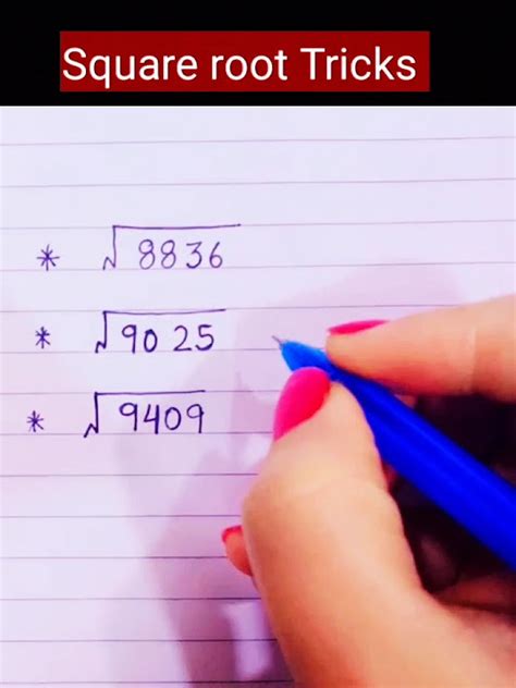 Square Root Tricks L Easy Way To Solve Square Roots Squareroot Maths